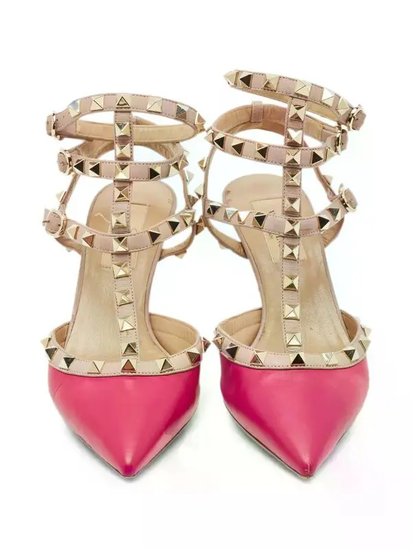Valentino Garavani Rockstud Caged Pumps - Neutrals
