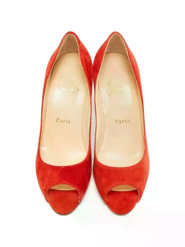 CHRISTIAN LOUBOUTIN Peep-toe Pumps - Red