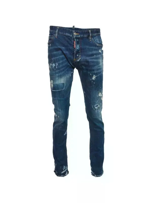 Dsquared2 Paint-splatter Distressed Slim Cut Jeans