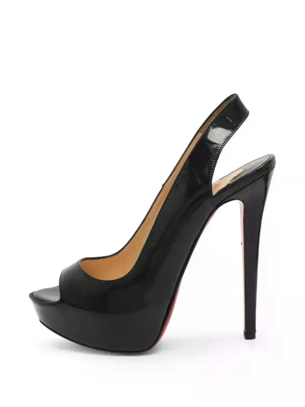 CHRISTIAN LOUBOUTIN Lady Peep Platform Sandals - Black