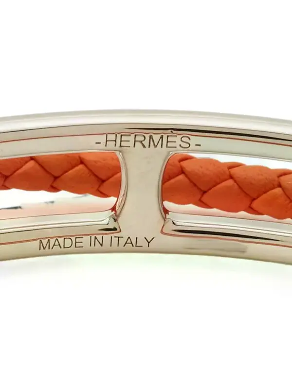 Hermès Roulis Braided Leather Bracelet
