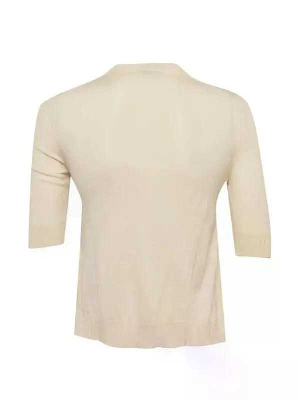 Loro Piana Short-sleeved Cashmere Knit Top