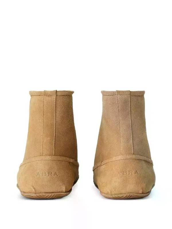 ABRA Bow Detail Suede Ankle Boots