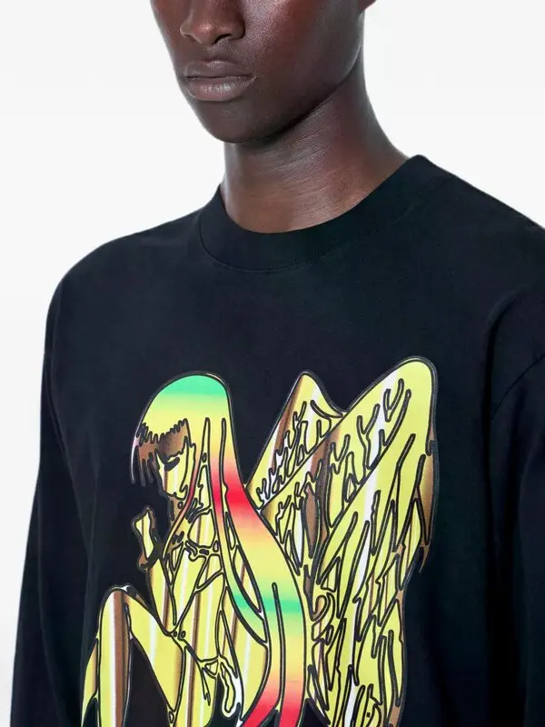 B.EAUTIFUL X Sara Yukiko Angel Graphic-print Long-sleeve T-shirt