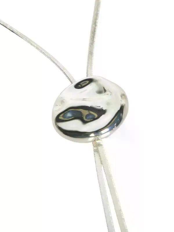 Federica Tosi Hammered Effect Lariat Necklace