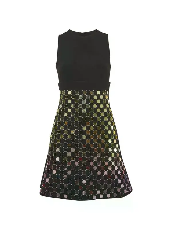 David Koma Embellished A-line Mini Dress - Black