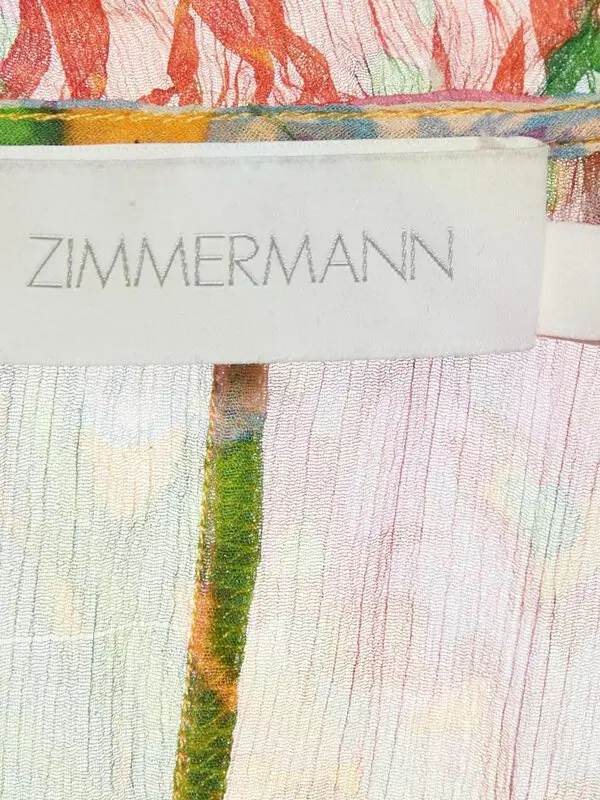 Zimmermann Floral-print Ruffled Maxi Dress - Orange