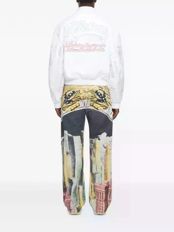 Off-White Moneyworld Graphic Slim-fit Jeans