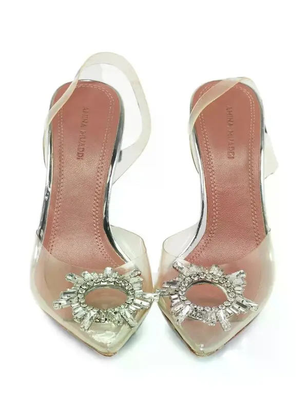 Amina Muaddi Begum Slingback Heeled Pumps