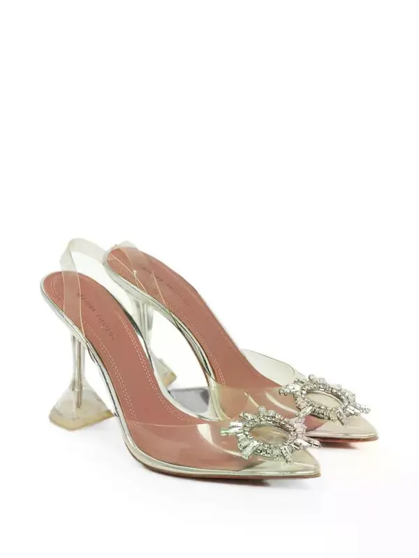 Amina Muaddi Begum Slingback Heeled Pumps