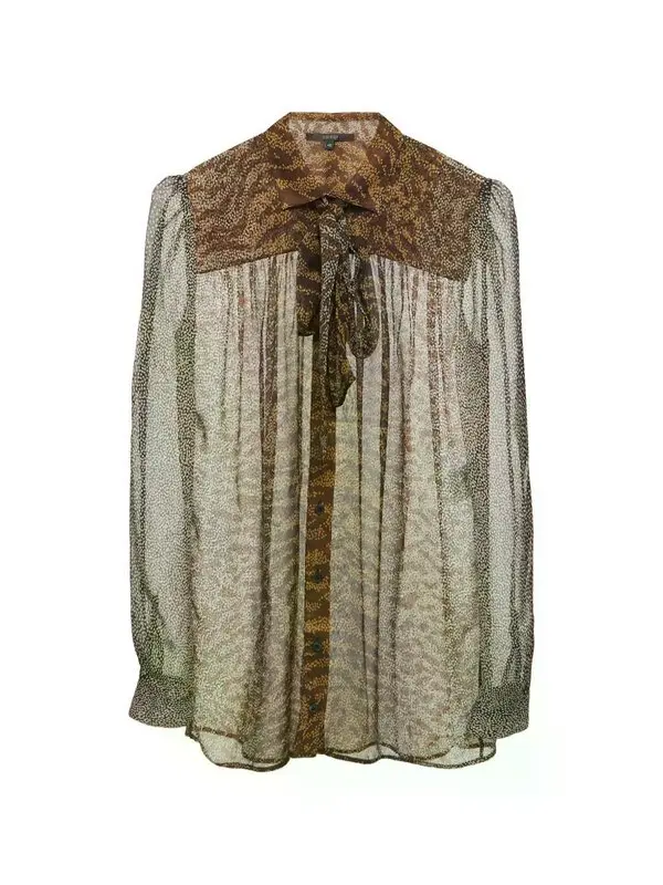 Gucci Abstract Print Pussy-bow Blouse