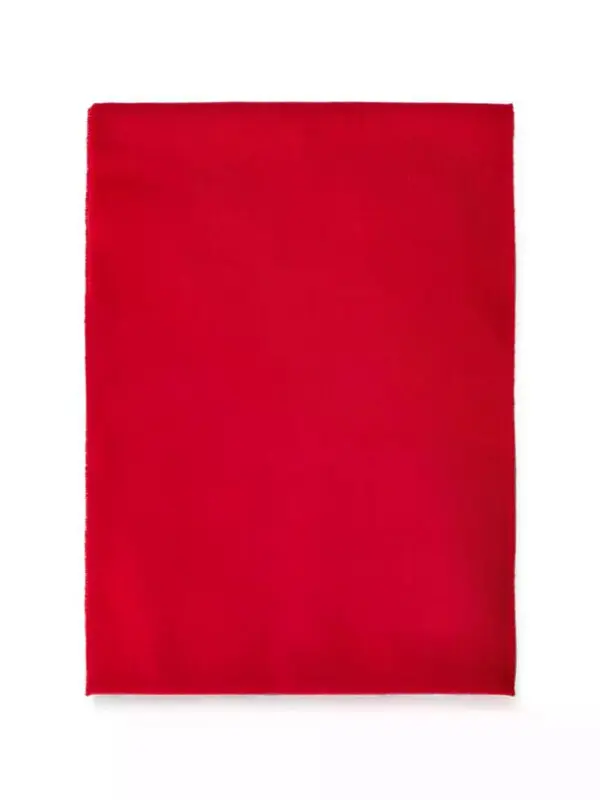 JIL SANDER Fringed Logo-patch Scarf