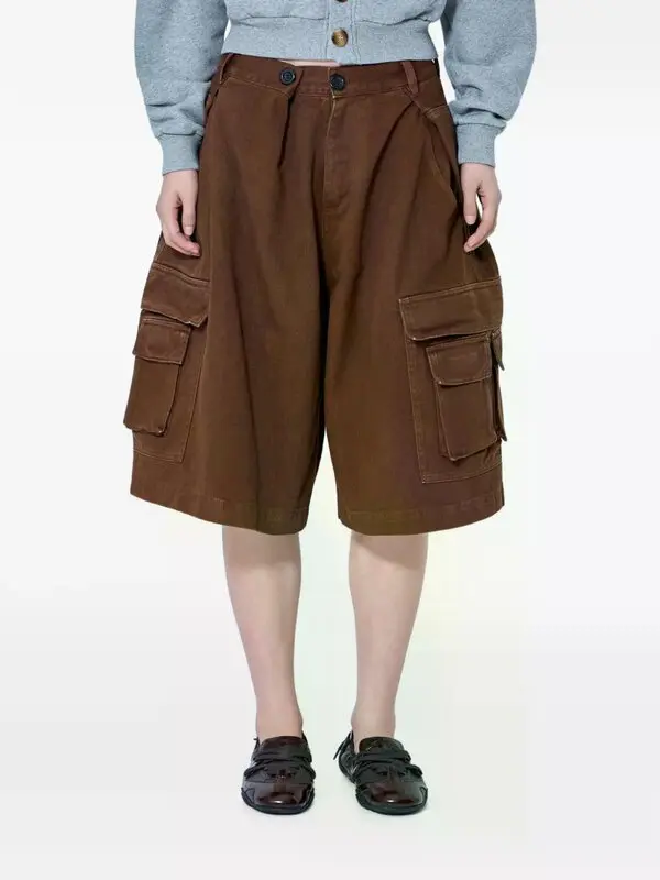 ABRA Cargo Culotte Shorts - Brown