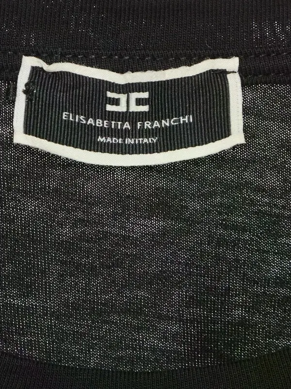 Elisabetta Franchi Monogram Belted Mini Dress