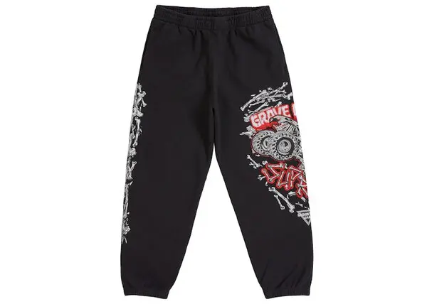 Supreme Grave Digger Bones Sweatpant - Black