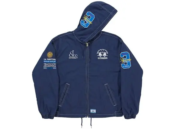 Supreme La Martina Lightweight Hooded Jacket - Blue