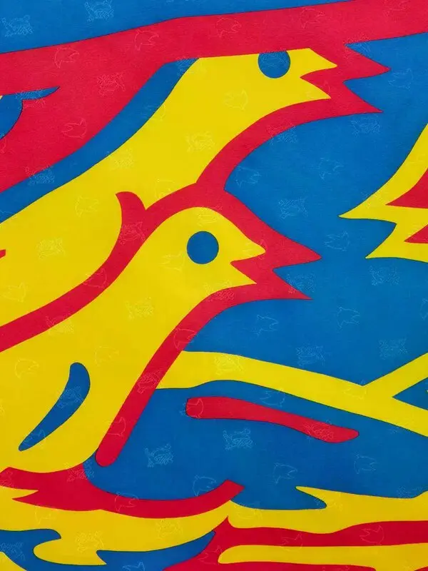 LANVIN Abstract Bird Print Scarf