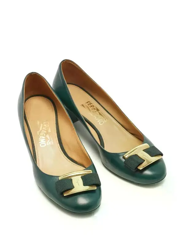 FERRAGAMO Vara Bow Leather Pumps