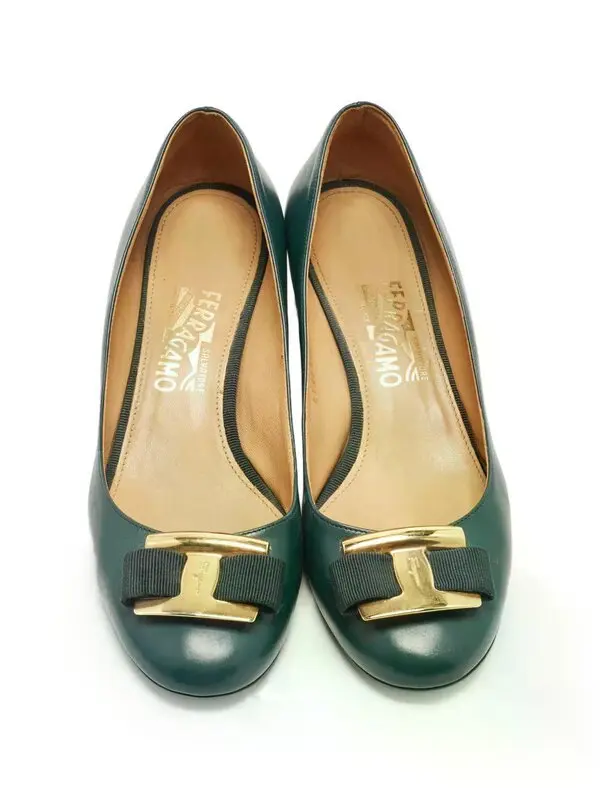 FERRAGAMO Vara Bow Leather Pumps