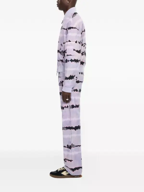 Off-White Tie-dye Cropped Bomber Jacket