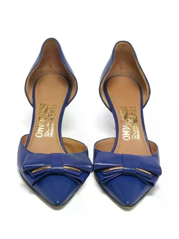 FERRAGAMO D'orsay Pumps With Bow Detail