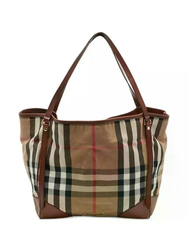 Burberry Canterbury House Check Tote Bag - Neutrals