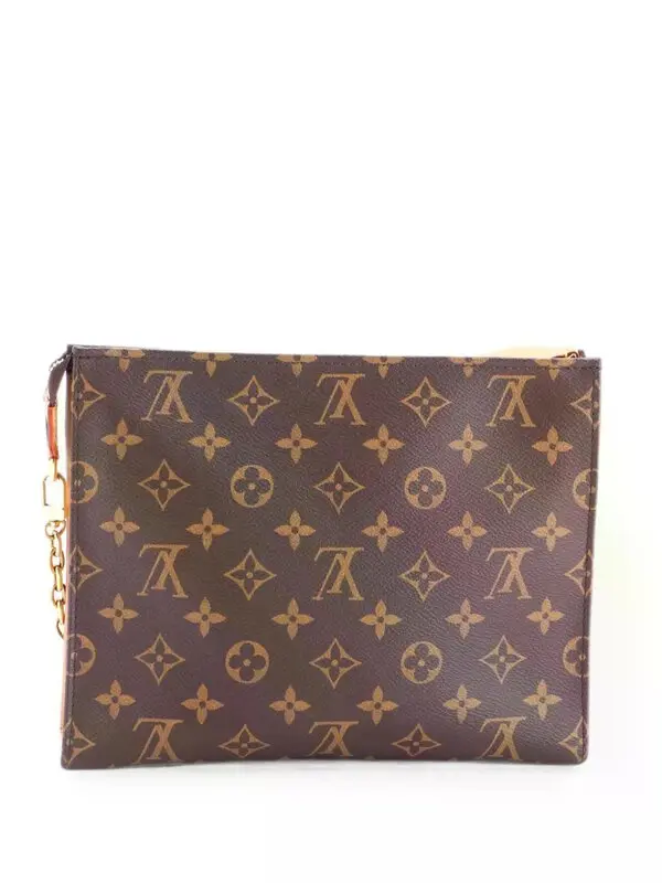 LOUIS VUITTON Monogram Canvas Toiletry Pouch On Chain Shoulder Bag