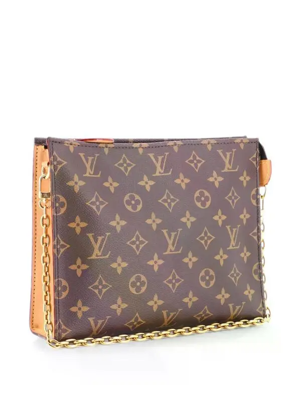 LOUIS VUITTON Monogram Canvas Toiletry Pouch On Chain Shoulder Bag