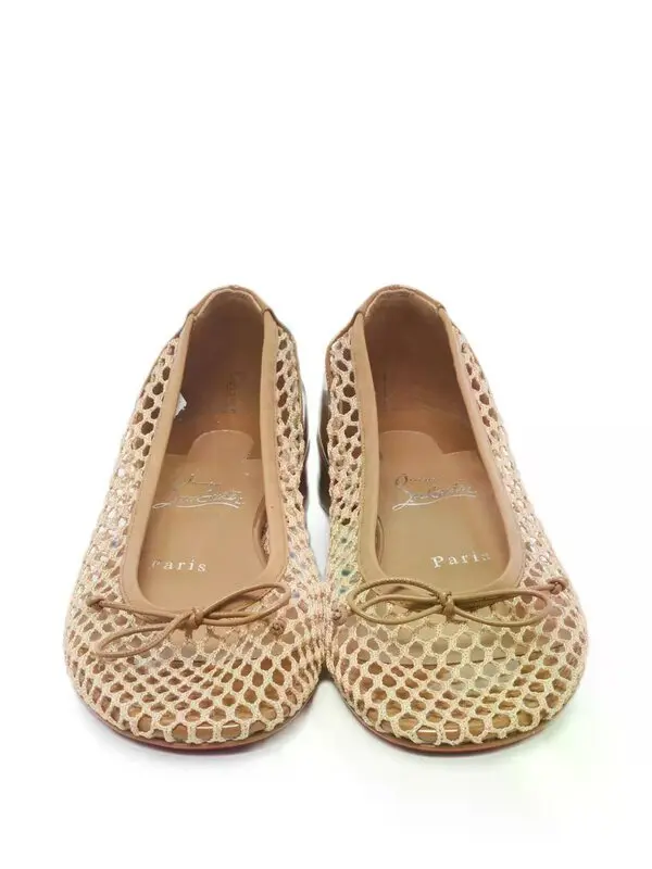 CHRISTIAN LOUBOUTIN Sweetie Mesh Ballet Flats