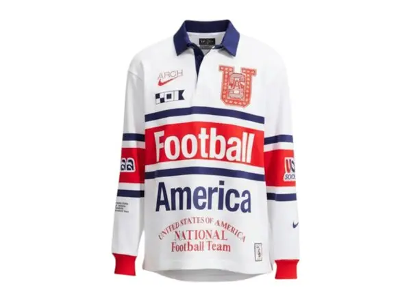 Nike X Usmnt X V.a.a. Long Sleeve Rugby Shirt Top - Multicolor