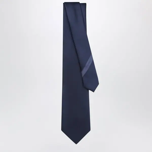 FERRAGAMO Silk Neck Tie - Blue