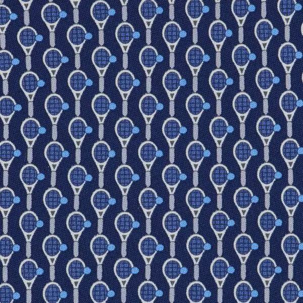 FERRAGAMO Silk Tennis Print Neck Tie