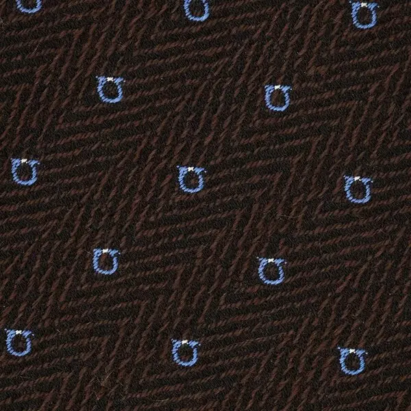 FERRAGAMO Gancini Chevron Neck Tie