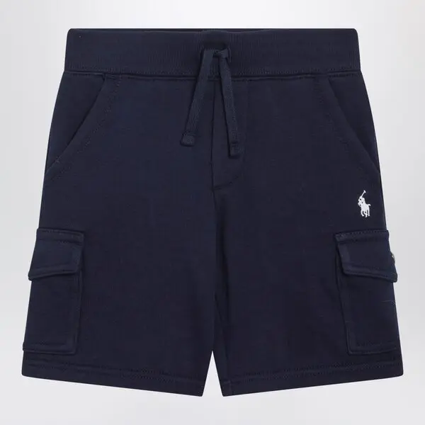 Polo Ralph Lauren Navy Cotton Blend Cargo Shorts - Blue