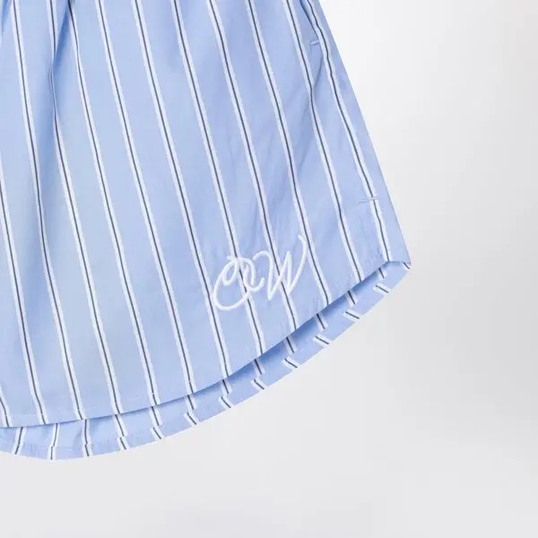 OFF-WHITE™ Light Striped Cotton Shorts