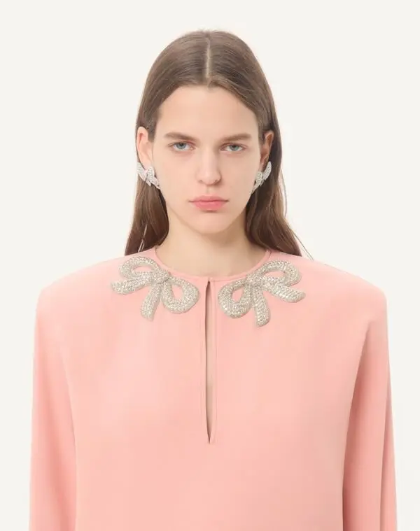 Valentino Garavani Embroidered Cady Couture Short Dress