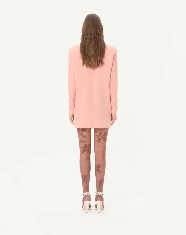 Valentino Garavani Embroidered Cady Couture Short Dress