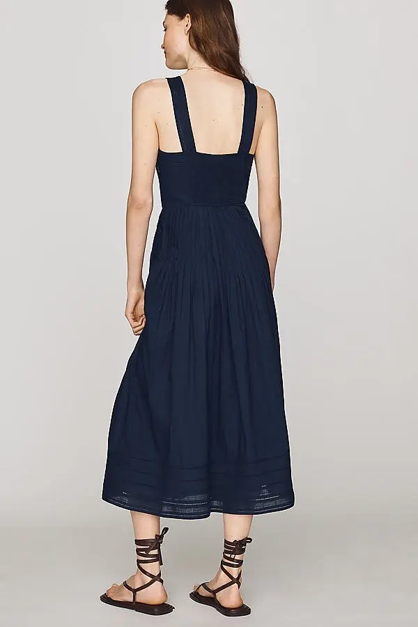 The Great. The Day Break Cotton Midi Dress