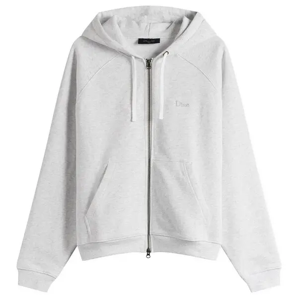 DIME Classic Logo Zip Hoodie - Ash