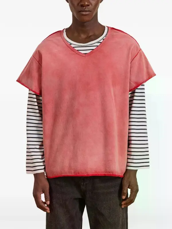 FOUND Distressed Sunfade-wash T-shirt