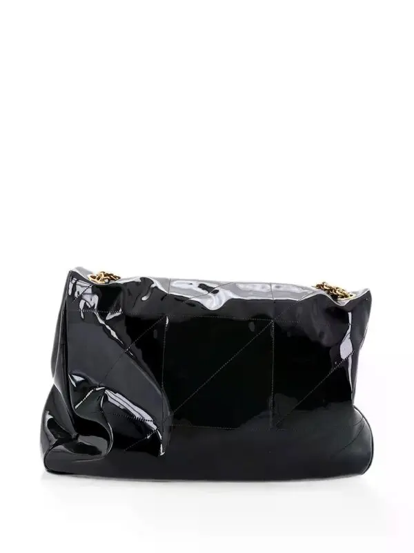 Saint Laurent Jamie 4.3 Quilted Patent Large Shoulder Bag - Black