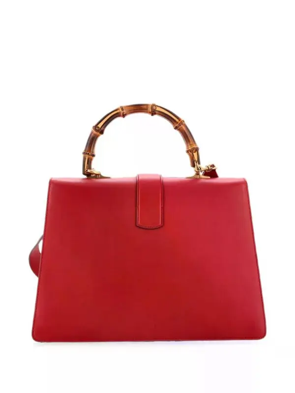 Gucci Dionysus Bamboo Top Handle Bag Leather Large Satchel