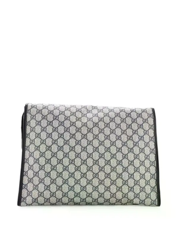 Gucci Web Loop Messenger Gg Coated Canvas Bag