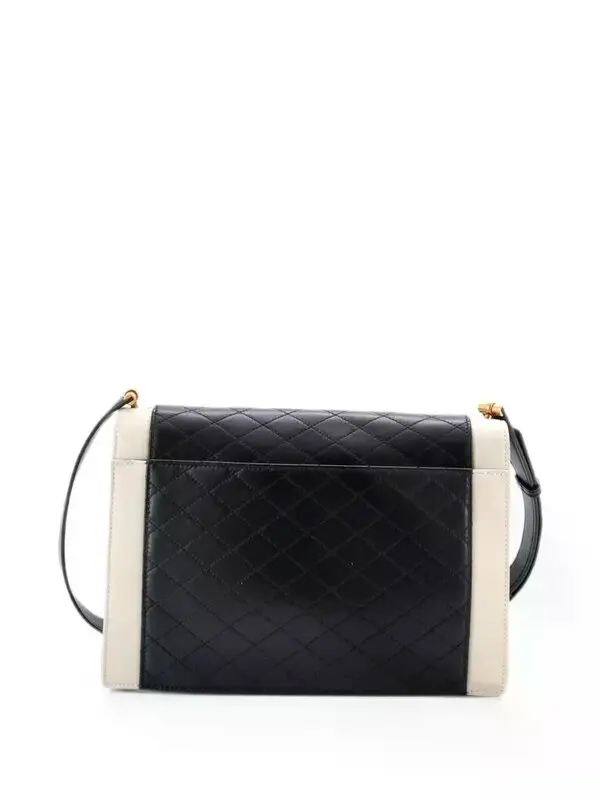 Saint Laurent Gaby Envelope Satchel Quilted Leather Crossbody Bag - Black