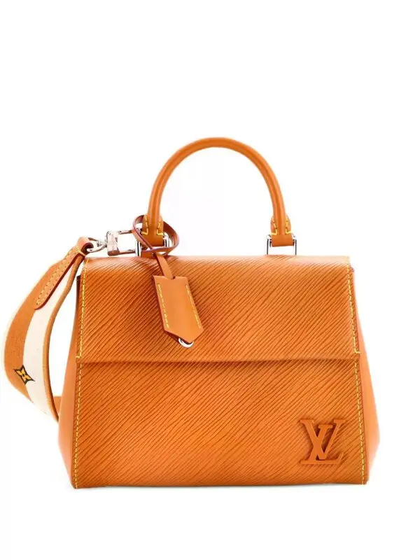 LOUIS VUITTON Cluny Top Handle Bag In Epi Leather - Brown