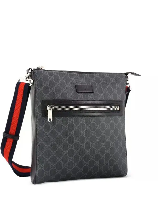 Gucci Gg Coated Canvas Messenger Bag