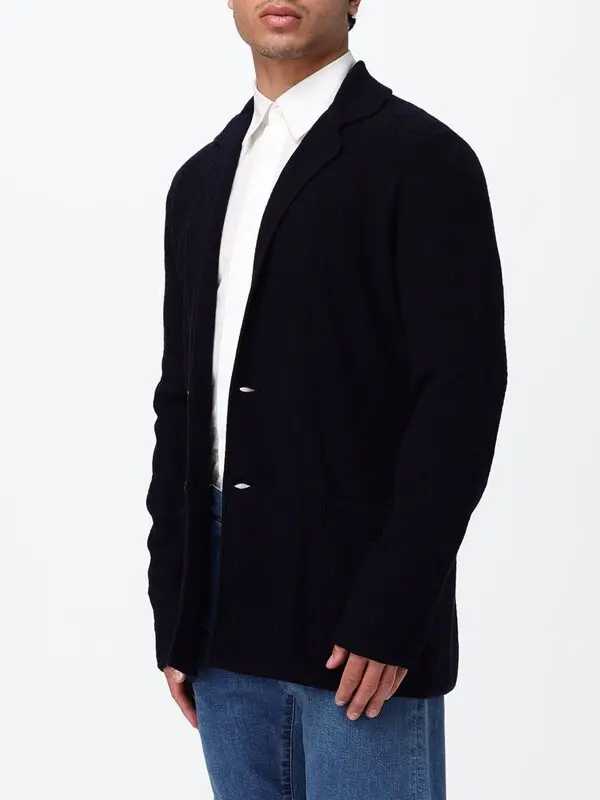 Giorgio Armani Single-breasted Virgin Wool Blazer With Patch Pockets