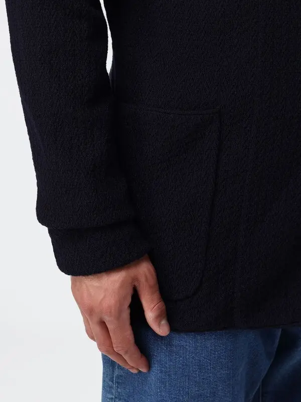 Giorgio Armani Single-breasted Virgin Wool Blazer With Patch Pockets