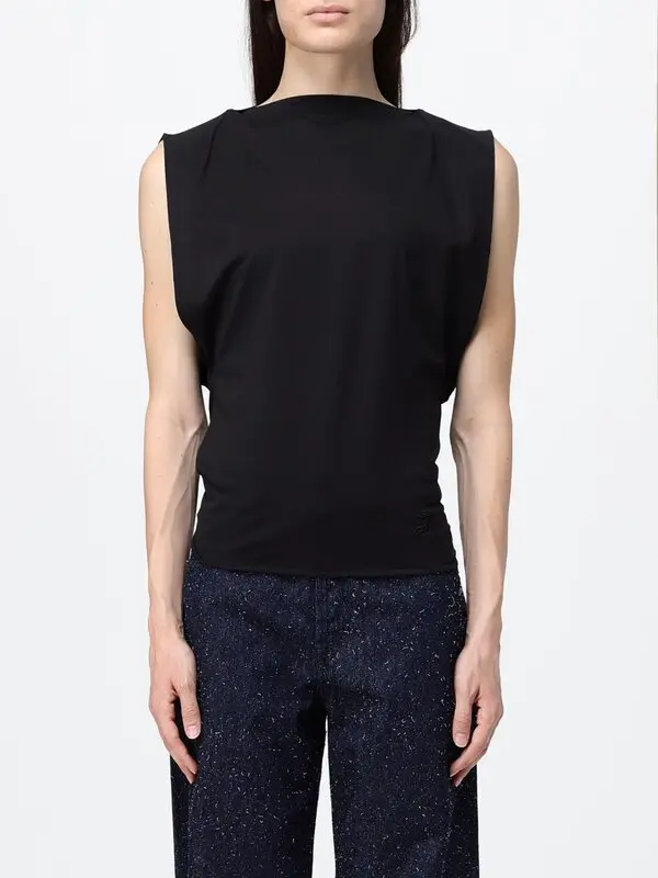 Jacquemus Sleeveless Draped Top - Black