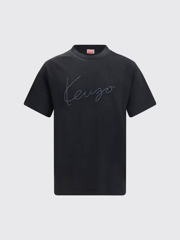 Kenzo Contrasting Logo Cotton T-shirt - Black